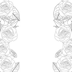 Flower Outline Border Vector Images (over 12,000)
