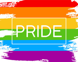 Modern lgbt pride flag in format Royalty Free Vector Image