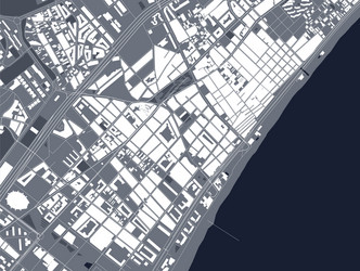 Map city badalona spain Royalty Free Vector Image