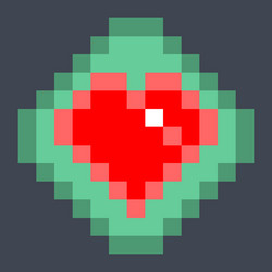 Red heart in pixel art style Royalty Free Vector Image