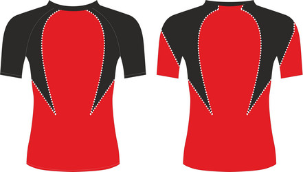 Compression rash guard design template Royalty Free Vector