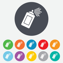 Graffiti spray can sign icon aerosol paint symbol Vector Image