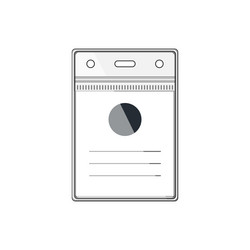 Access id card cartoon Royalty Free Vector Image