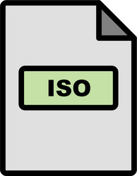 Iso icon Royalty Free Vector Image - VectorStock