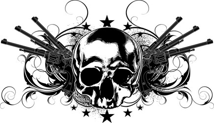 Skull Guns Vector Images (over 7,700)
