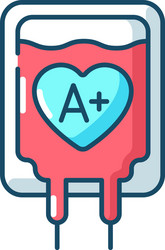 Drip irrigation rgb color icon Royalty Free Vector Image