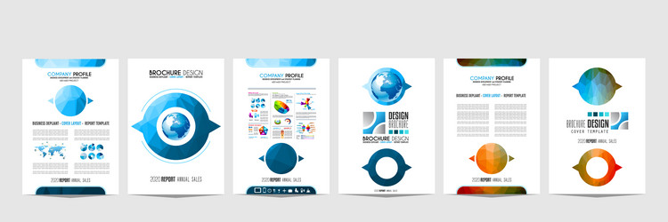 Flyer template header design Royalty Free Vector Image
