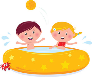 Inflatable pool Royalty Free Vector Image - VectorStock