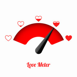 Love meter Royalty Free Vector Image - VectorStock