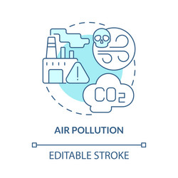 Air pollution doodle Royalty Free Vector Image
