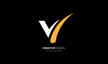 Creative letter v elegant monogram logo Royalty Free Vector