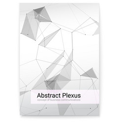 Abstract plexus shapes on black background 3d Vector Image