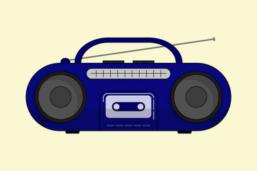 Boombox Blue Vintage Vector Images (over 100)