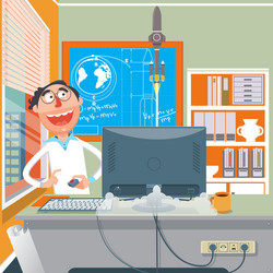 Computer Lab Cartoon