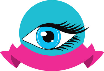 Woman eye cartoon Royalty Free Vector Image - VectorStock