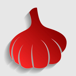 Garlic simple sign black dotted icon Royalty Free Vector