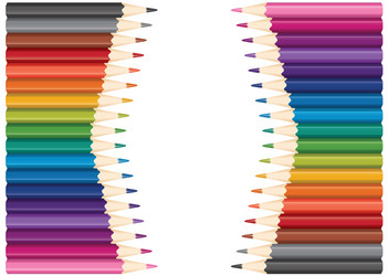 Set of colored pencils Royalty Free Vector Image