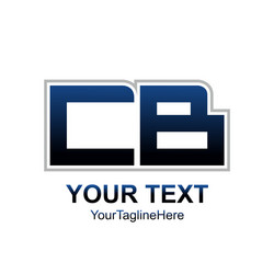 Initial letter cb logo design template element Vector Image