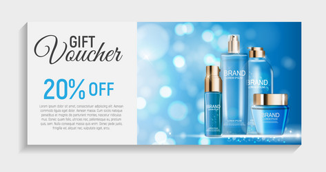 Shower gel bottle template for ads or magazine Vector Image