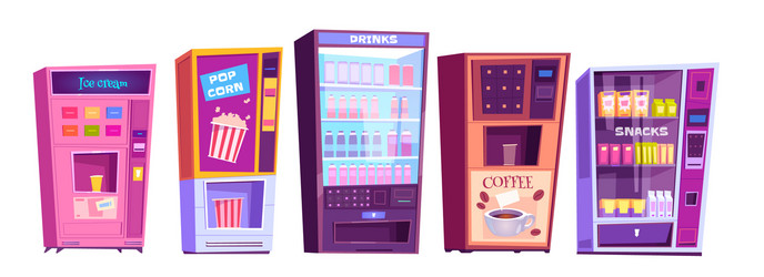 Cartoon vending machine icon Royalty Free Vector Image