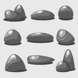 Stones and rocks cartoon Royalty Free Vector Image