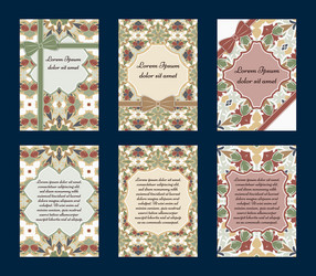 Set of greeting cards Royalty Free Vector Image