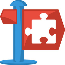 Point information logo Royalty Free Vector Image