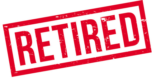 Retired rubber stamp Royalty Free Vector Image