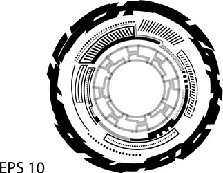 Round logo on white background Royalty Free Vector Image