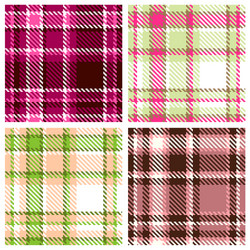 Red checkered fabric Royalty Free Vector Image