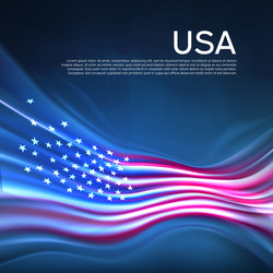Usa flag background united states banner american Vector Image