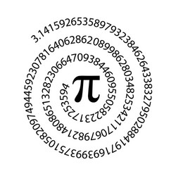 Pi swirl Royalty Free Vector Image - VectorStock