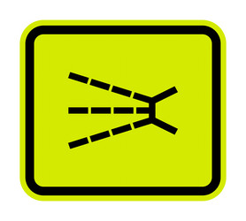 Splashing hazard symbol sign isolate on white Vector Image