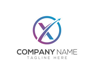 Global x letter creative logo design Royalty Free Vector