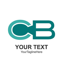 Initial letter cb logo design template element Vector Image