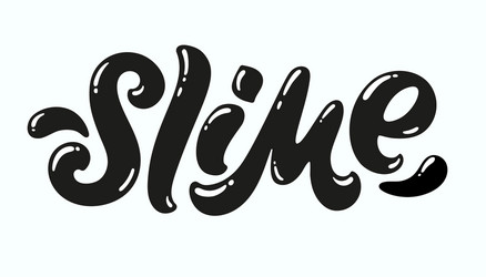 Slime word Royalty Free Vector Image - VectorStock