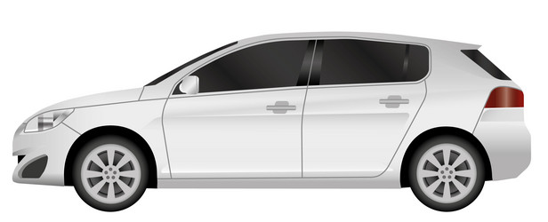 Car back view Royalty Free Vector Image - VectorStock