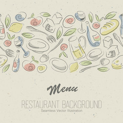 Menu a4 format template Royalty Free Vector Image