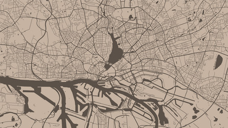 Vilnius city background map brown and orange Vector Image