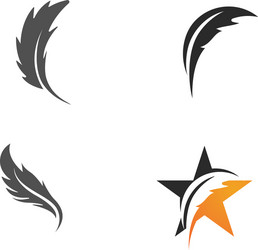 Flash rabbit logo design abstract creative rabbit Vector Image