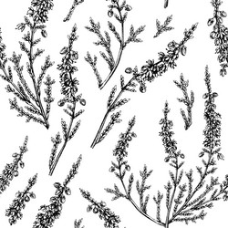 Black and blue heather seamless pattern melange Vector Image