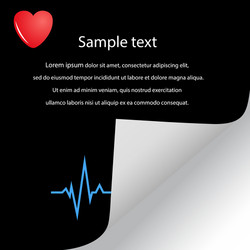 Pulse indicator of the state heart rhythm Vector Image