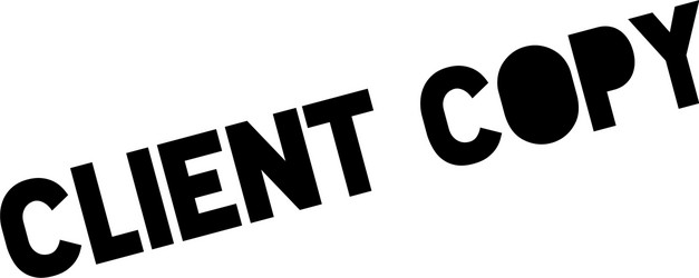 Client copy rubber stamp Royalty Free Vector Image