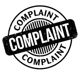 Complaint stamp on white background Royalty Free Vector