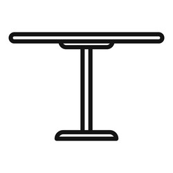 Round table icon simple interior room Royalty Free Vector