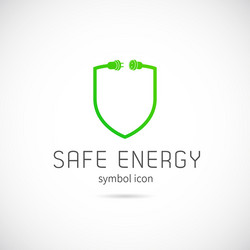 Energy efficiency logo Royalty Free Vector Image