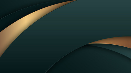 Abstract gold and green metallic geometric Vector Image
