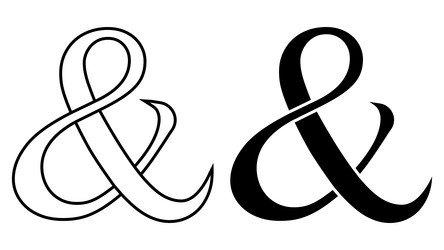 Ampersands Ampersand Script Vector Images (over 850)