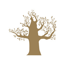 Brown trees set Royalty Free Vector Image - VectorStock