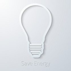 Paper bulb Royalty Free Vector Image - VectorStock